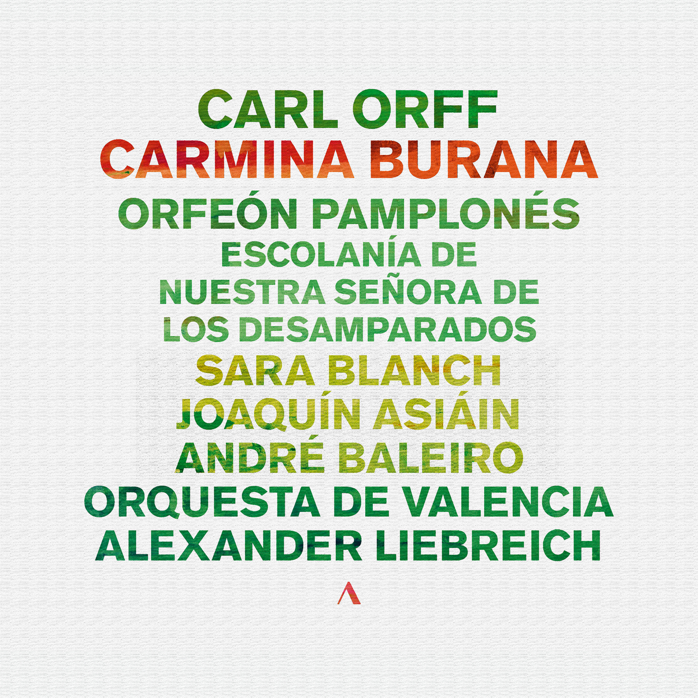 "Carl Orff: Carmina Burana". Album of Orquesta de Valencia & Alexander ...